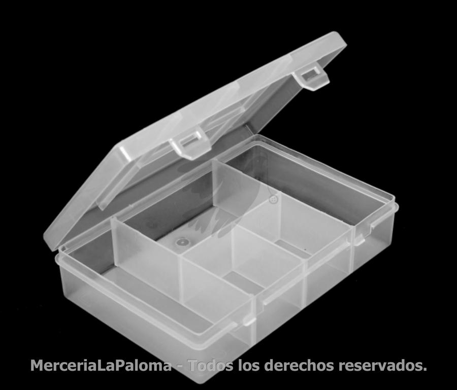 CAJA PLASTICA 5 DIVISIONES 12CM X18CM X1 - MerceriaLaPaloma ...